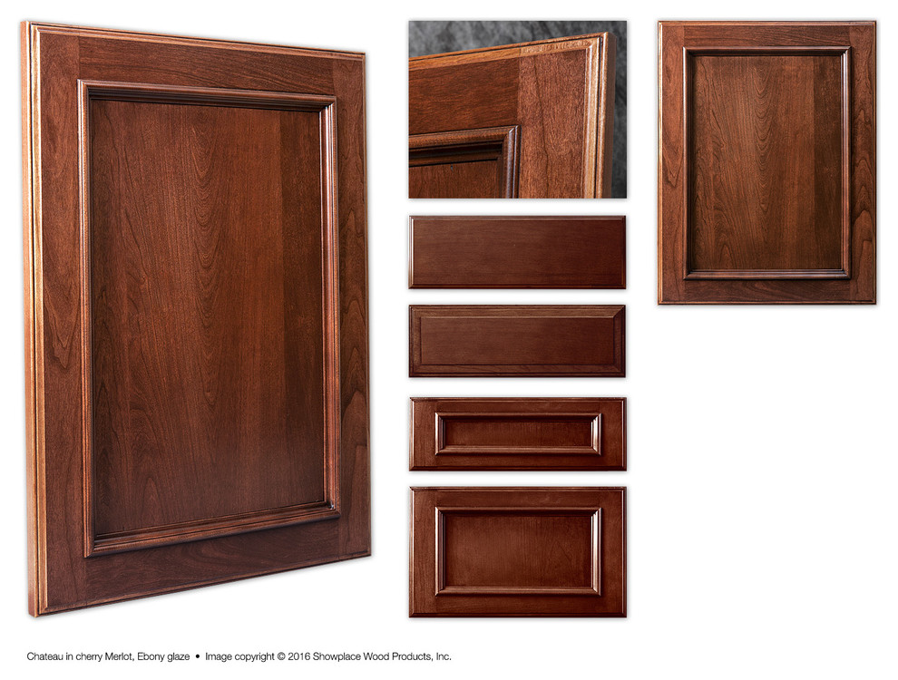 Showplace Chateau door with Merlot stain and Ebony glaze - Classique ...
