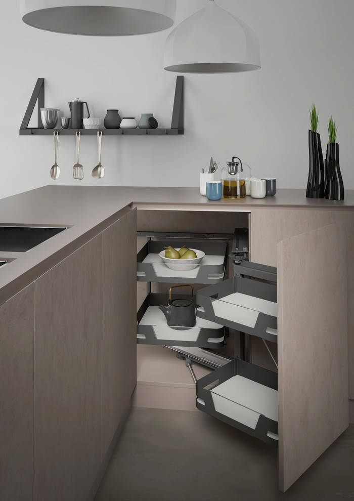 SIGE Materia EVO 4 Basket - Soft Close Corner Cupboard Storage - Modern ...