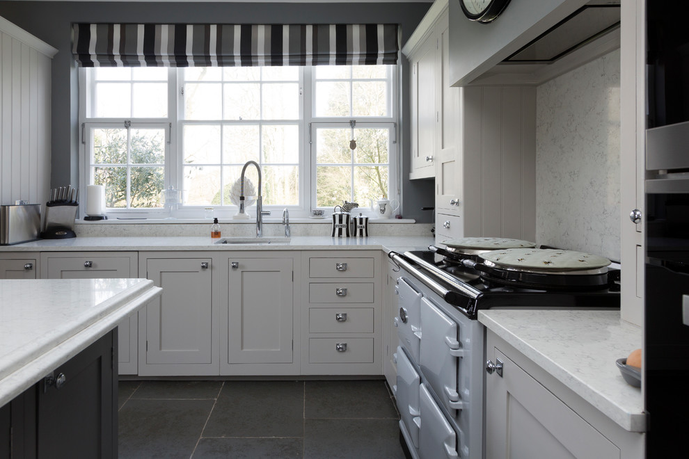 Silestone Blanco Orion Traditional Kitchen - Traditional - Kitchen ...