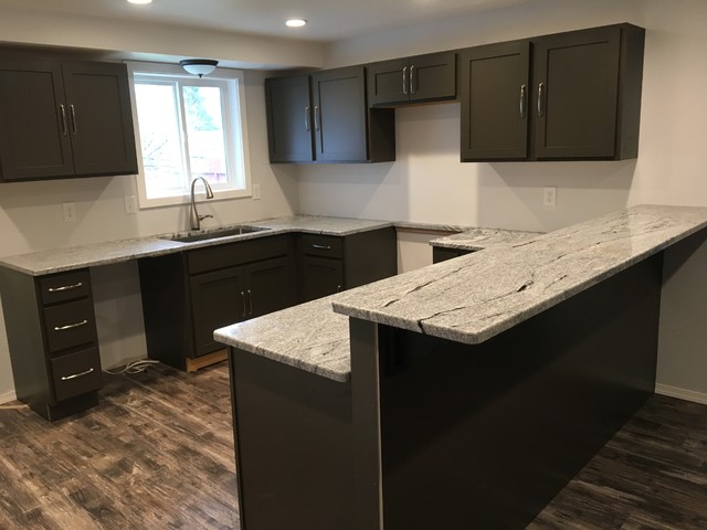 "Silver Cloud" Granite Countertops - Kitchen - Seattle - by Tops Solid ...