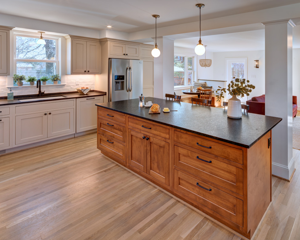 Silver Spring second story addition and kitchen - Farmhouse - Kitchen ...