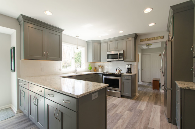 Simple, Earth Tone Kitchen Remodel - Transitional - Kitchen - New York ...