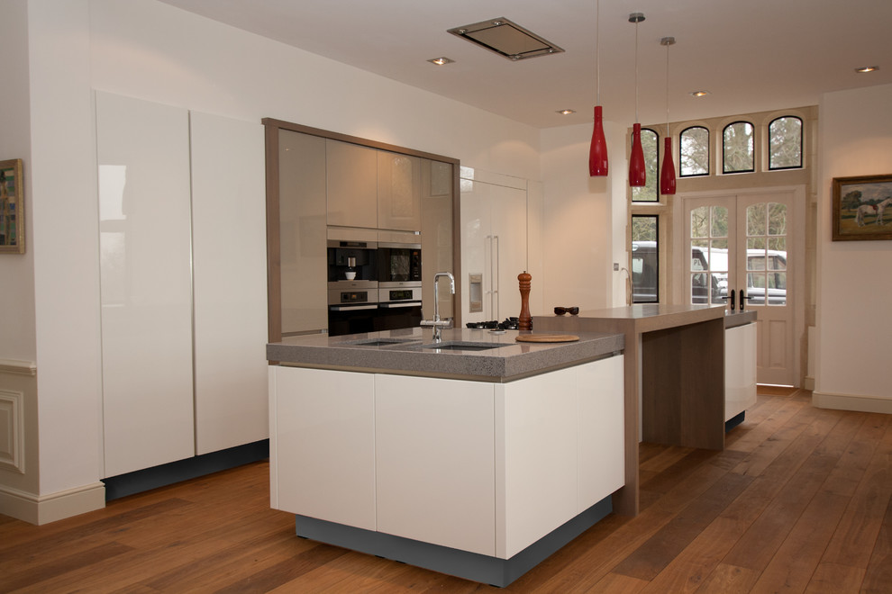 Single wall kitchen layout with island - Kitchen - London - by LWK ...