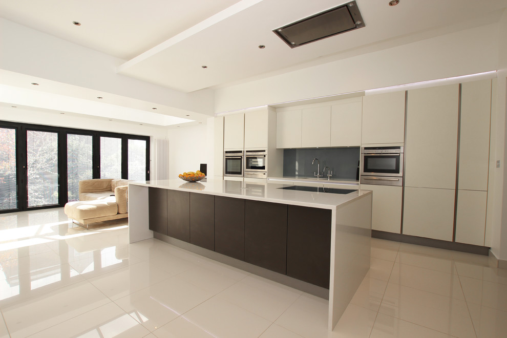 Single wall kitchen layout with island - Cuisine - Londres - par LWK ...