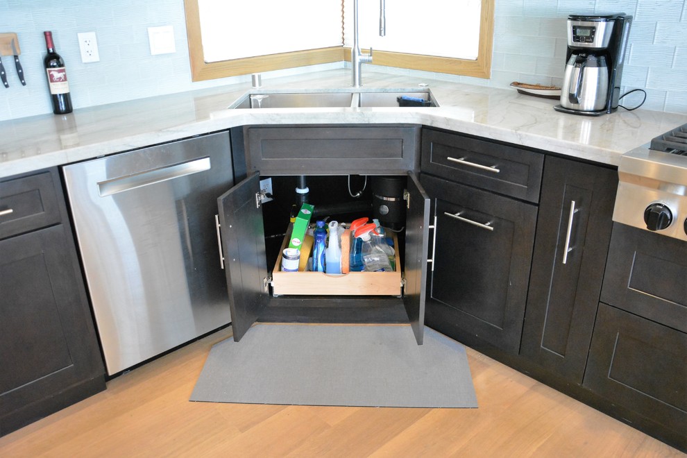 Sink interior roll out drawer - Transitional - Kitchen - San Diego - by ...