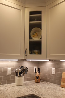 Siteline glass corner cabinet - Traditional - Kitchen - Bridgeport - by ...