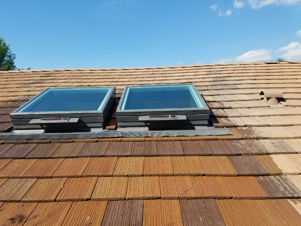 Skylgiht opening retro-fit and Velux VMS unit in Dana Point, Ca ...