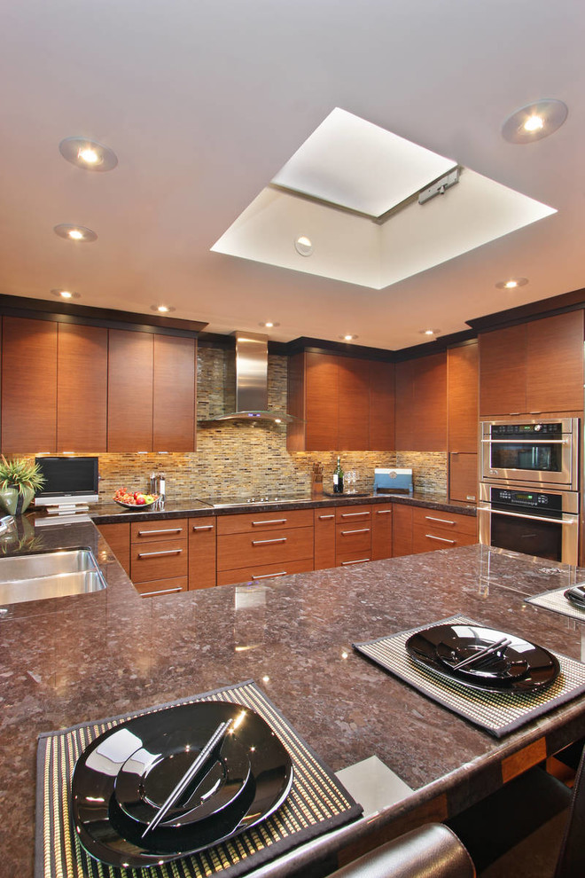 Skylight in a Traditional Kitchen - Traditional - Kitchen - San Diego ...