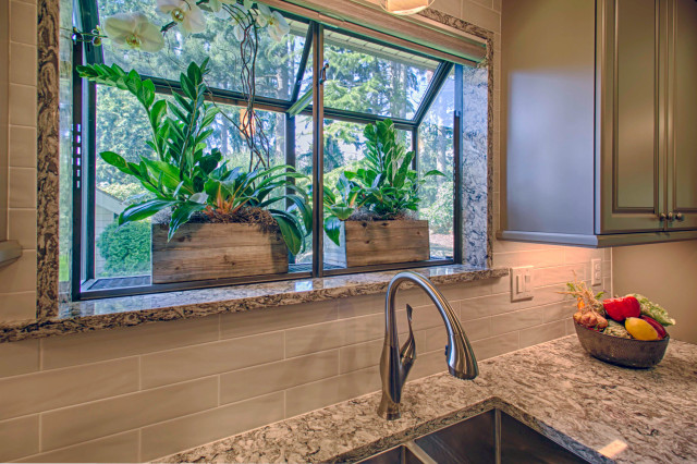 Slab Wrapped Window - Traditional - Kitchen - Seattle - by ctm Remodel ...