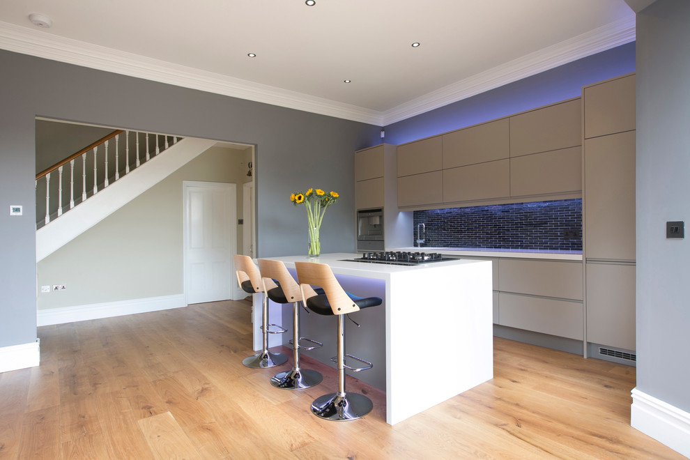 Sleek Handleless J-Profile Kitchen - Modern - Kitchen - Other - by ...