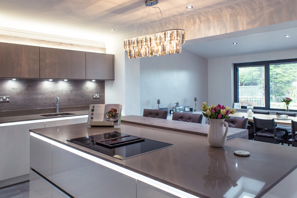 Sleek Luxury Kitchen Diner - Modern - Kitchen - Glasgow - by Palazzo ...