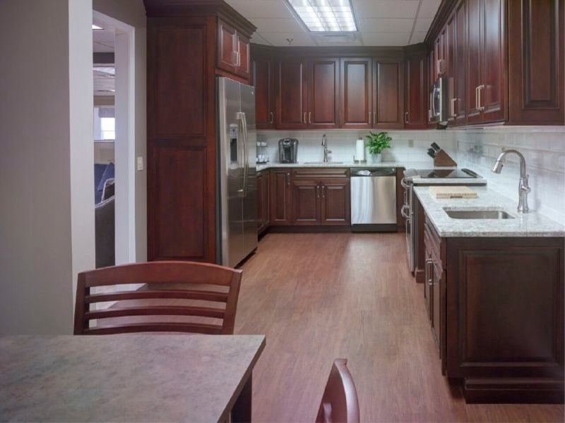 Sleek Meets Traditional Corporate Office - Kitchen - Philadelphia - by ...