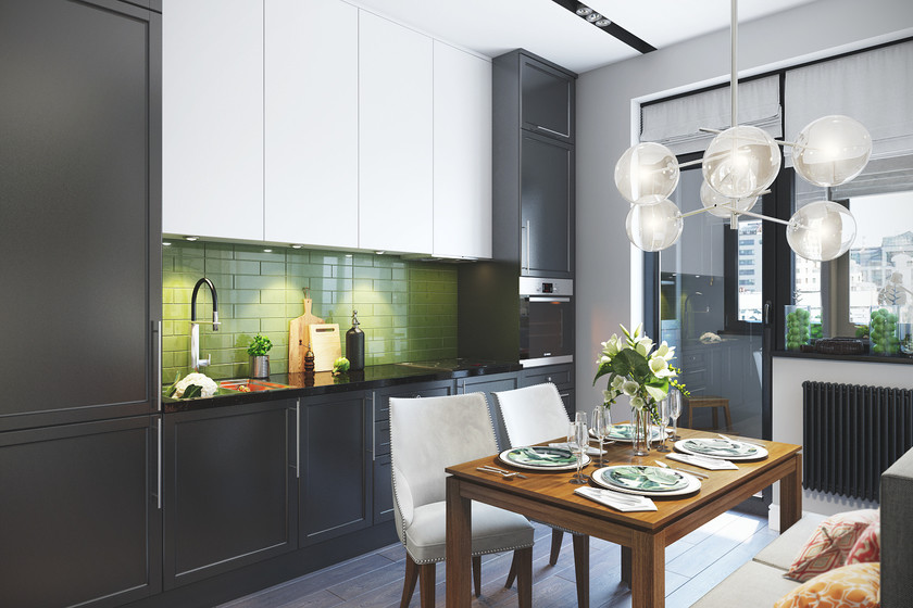 Small apartment - Contemporary - Kitchen - New York - by Eva Priest | Houzz