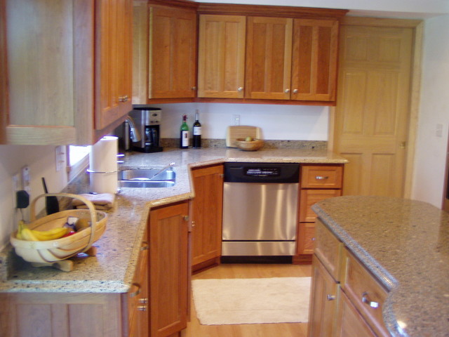 Small Cherry Kitchen - Traditional - Kitchen - Minneapolis - by Old ...