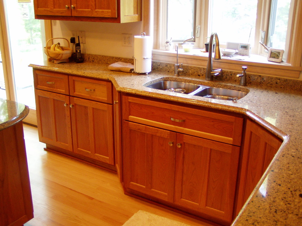 Small Cherry Kitchen - Traditional - Kitchen - Minneapolis - by Old ...