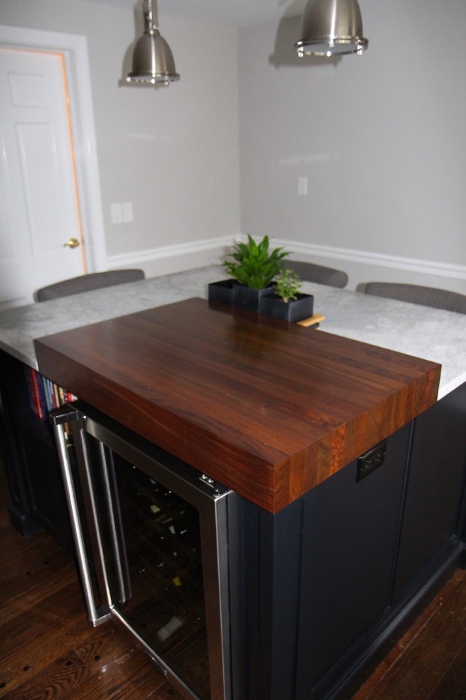 Small Custom Kitchen Island Addition - Contemporary - Kitchen - New ...