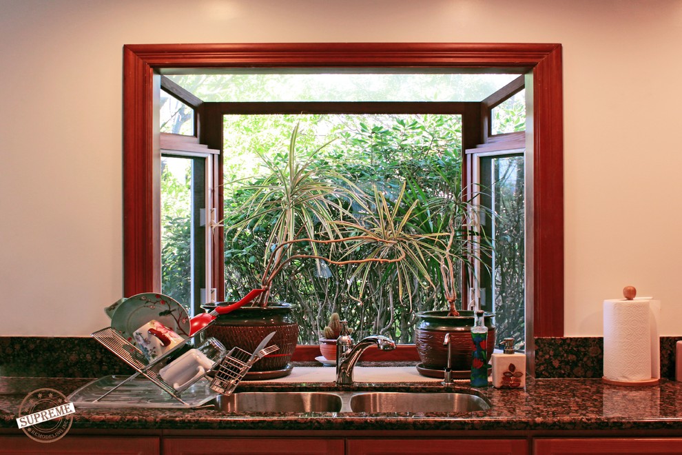 Small Kitchen Bay Windows | Los Angeles - Contemporary - Kitchen - Los ...