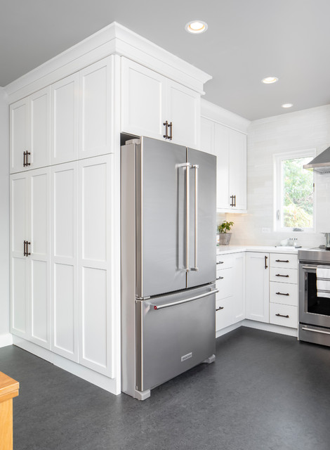 Small Kitchen Layout Swap in Under 200 Square Feet - Contemporary ...