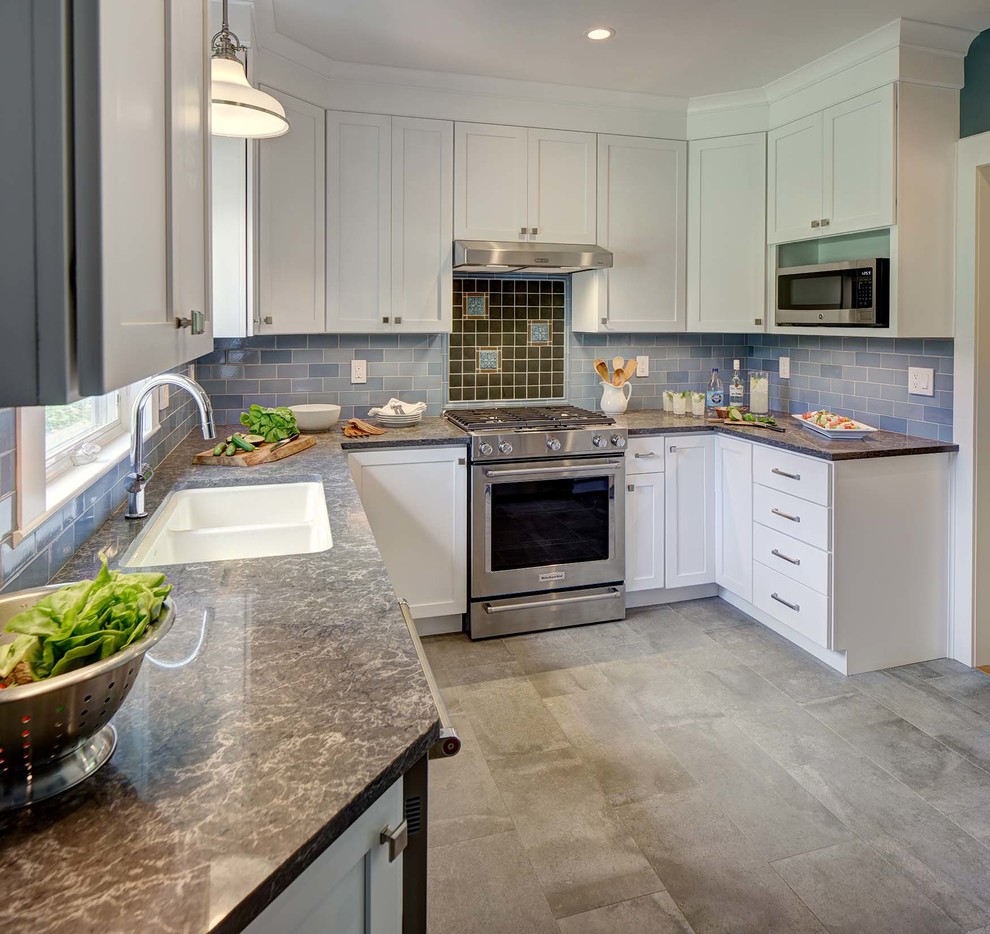 Small kitchen lives large - Transitional - Kitchen - New York - by Rev ...