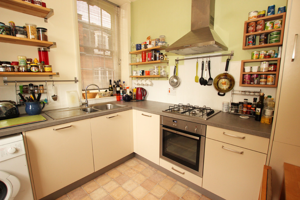 Small Kitchen Shelving - Modern - Kitchen - London - by LWK London ...