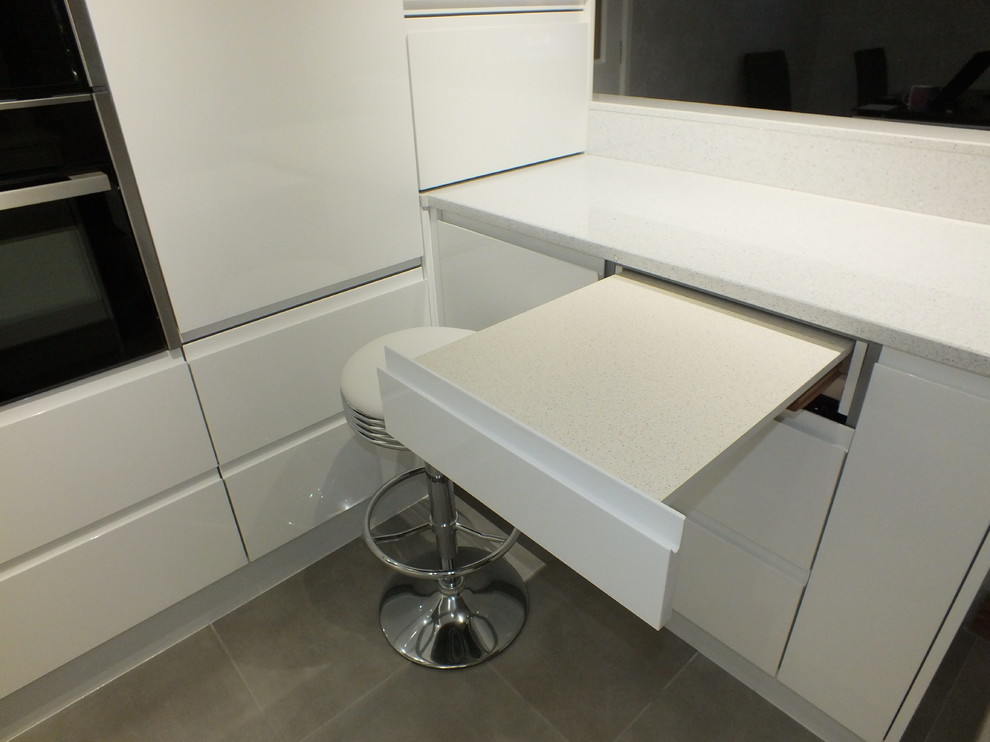 Small, Perfectly-formed, White, Gloss Kitchen - Mr & Mrs Mason ...