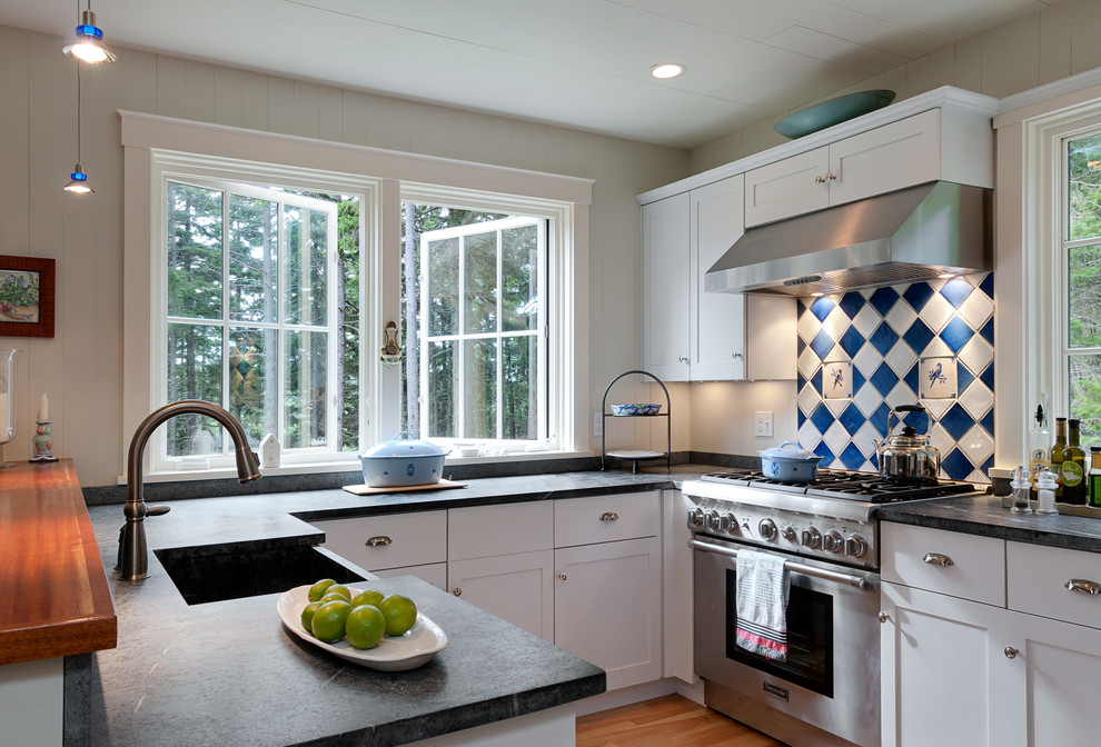 Small Point Cottage - Beach Style - Kitchen - Portland Maine - by ...