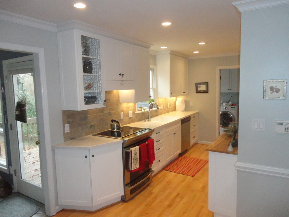 Small white kitchens - Traditional - Kitchen - Charlotte - by American ...