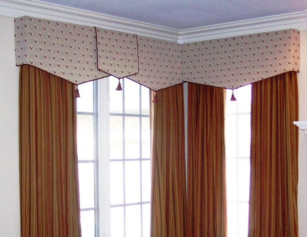 Soft Cornices & Drapery Panels - Traditional - Kitchen - Cincinnati ...