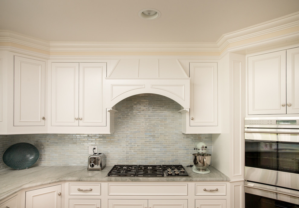 Soft White Custom Cabinets in CT - Transitional - Kitchen - New York ...
