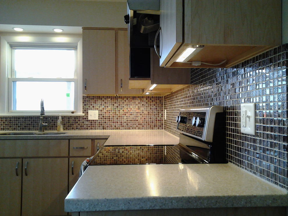 Solid Surface Tile Ready Back-splash - Contemporary - Kitchen ...