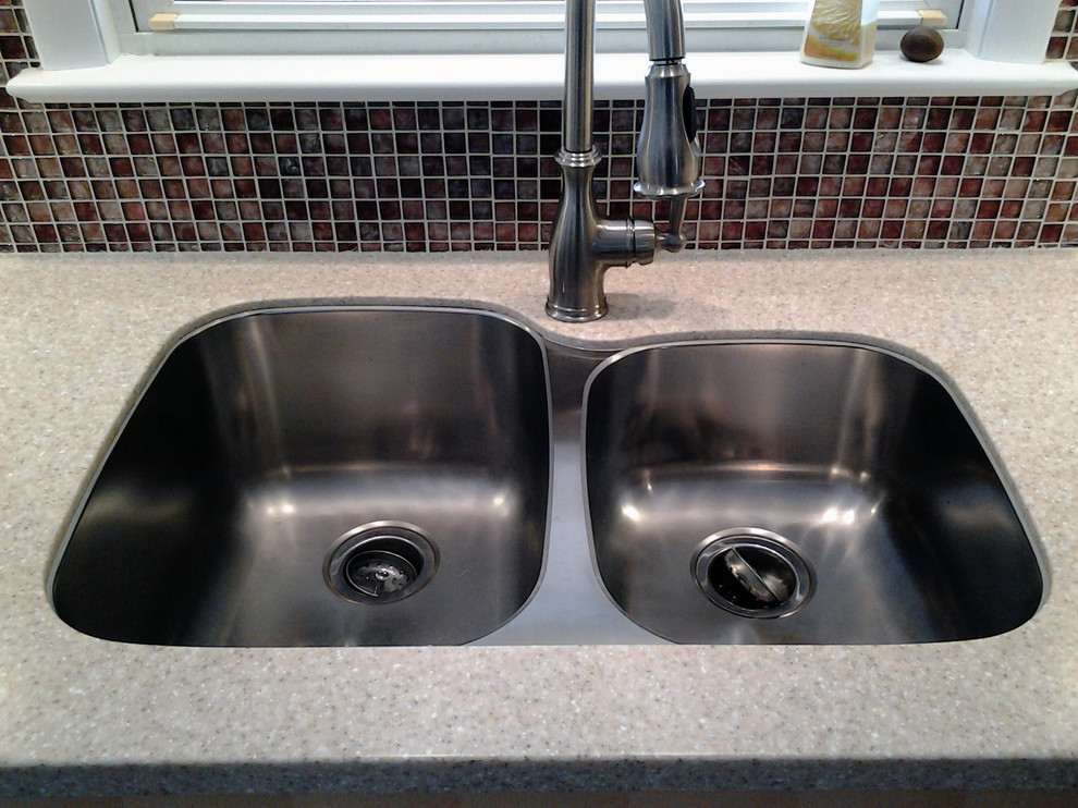 Solid Surface Tile Ready Back-splash - Contemporary - Kitchen ...