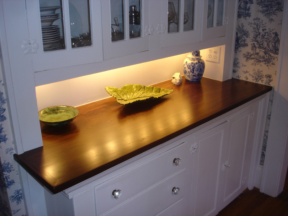 Solid Walnut Top Side Bar - Traditional - Kitchen - Charlotte - by Wood ...