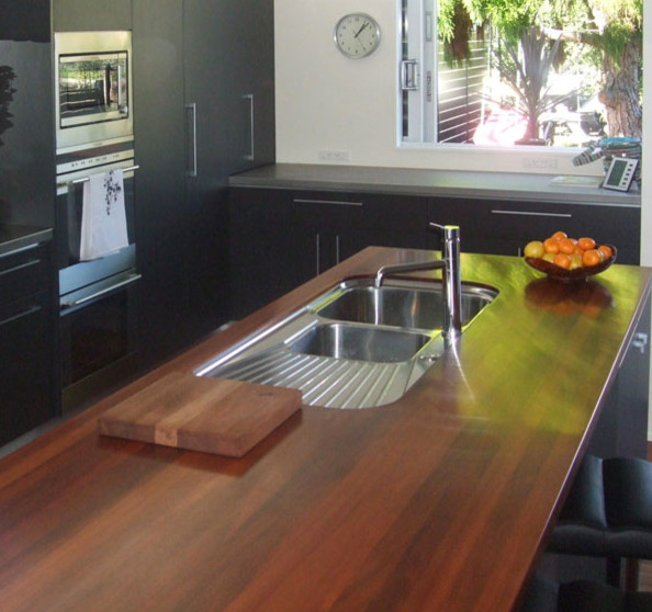 Solid Wood Kitchen Bench Tops - Contemporary - Kitchen - Auckland - by ...