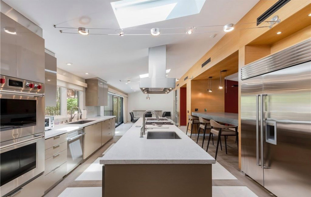Sophisticated Contemporary California Ranch - Contemporary - Kitchen ...