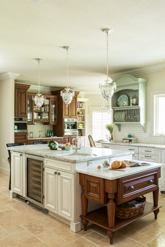 Sophisticated Country Manor Kitchen - Traditional - Kitchen - Other ...
