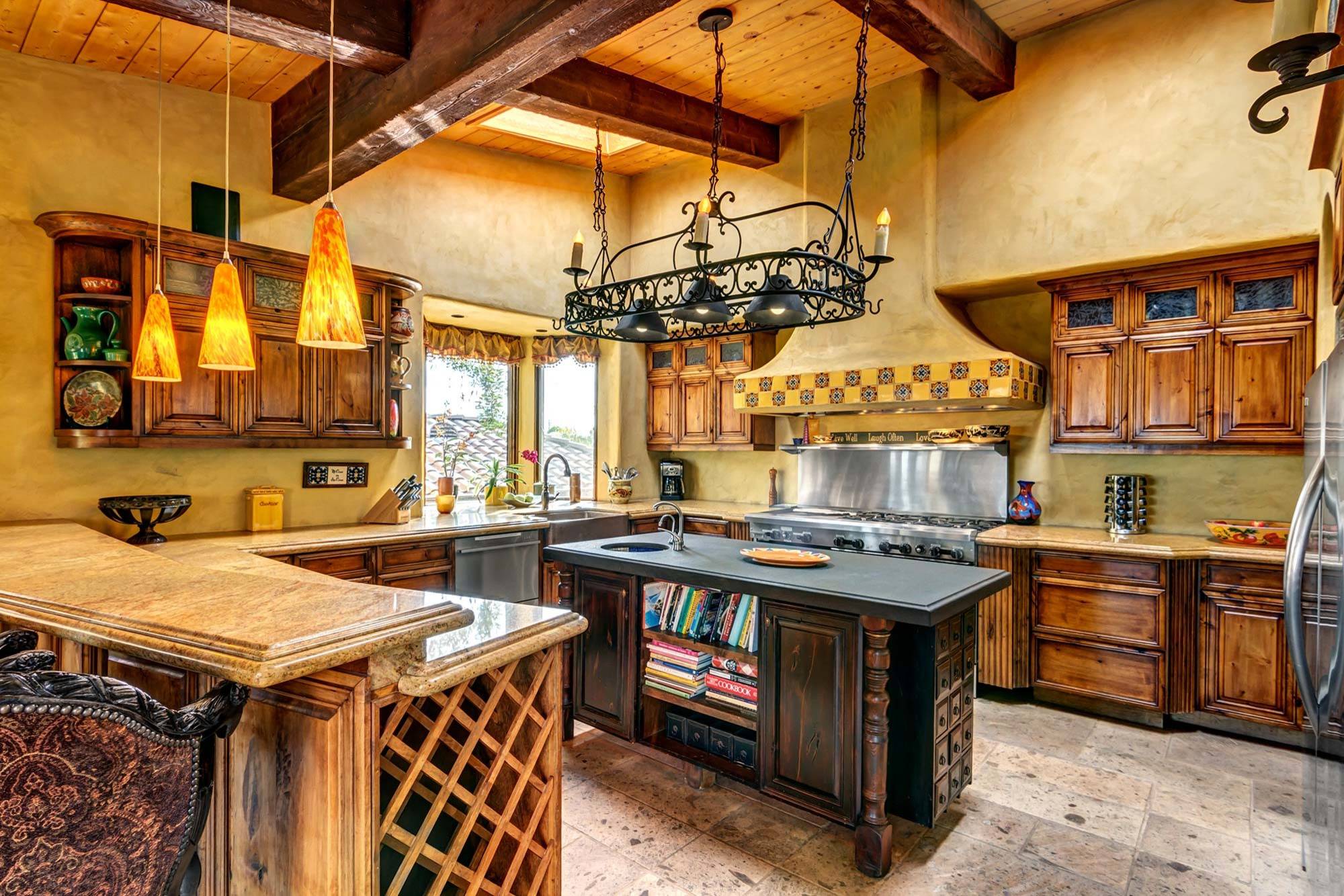 Craftsman Rustic Spanish Colonial Kitchen