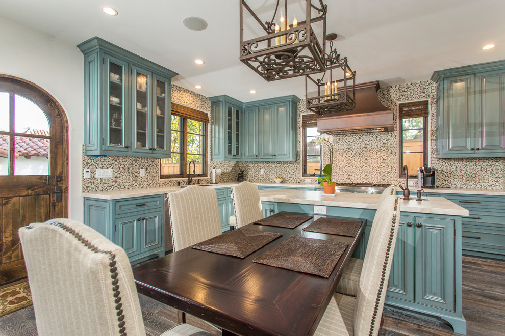 Spanish Mission New Home Construction - Mediterranean - Kitchen - San ...