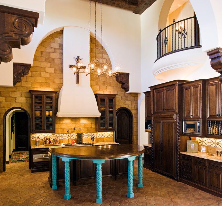 Spanish Villa - Mediterranean - Kitchen - Austin - by Vanguard Studio ...