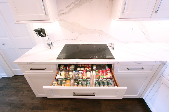 Spice Drawer Under Induction Cooktop - Traditional - Kitchen - Other ...