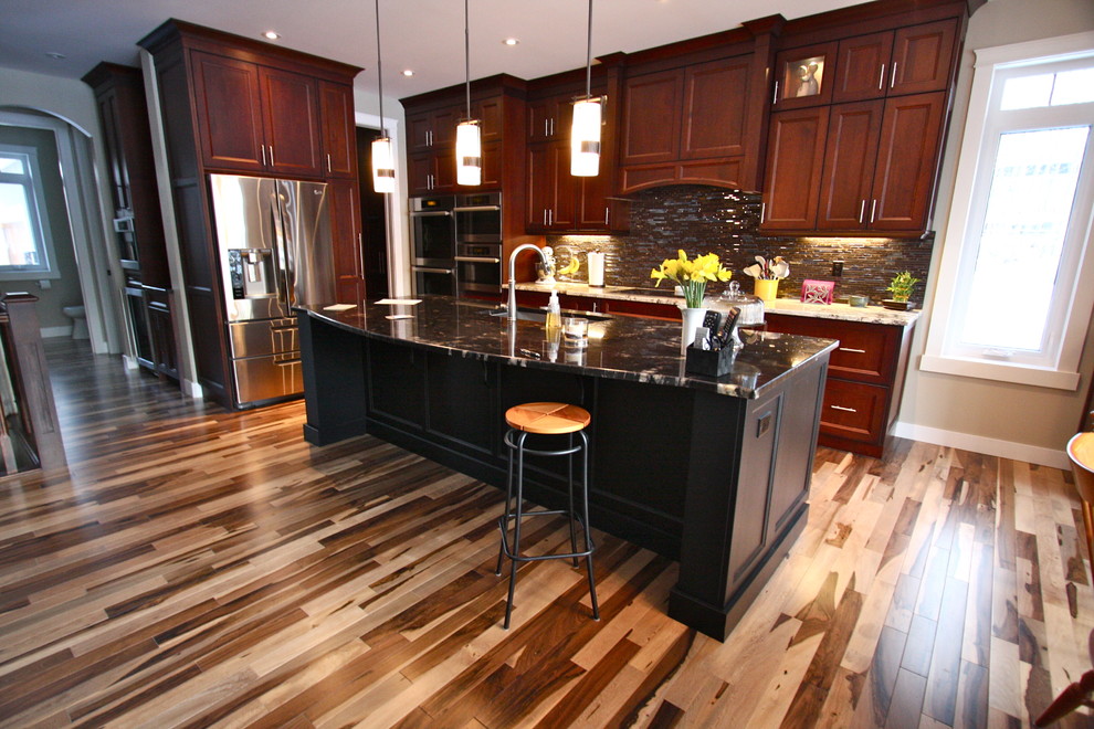 Spicer Residence - Kitchen and Bath: Hardwood and Tile - Rustic ...