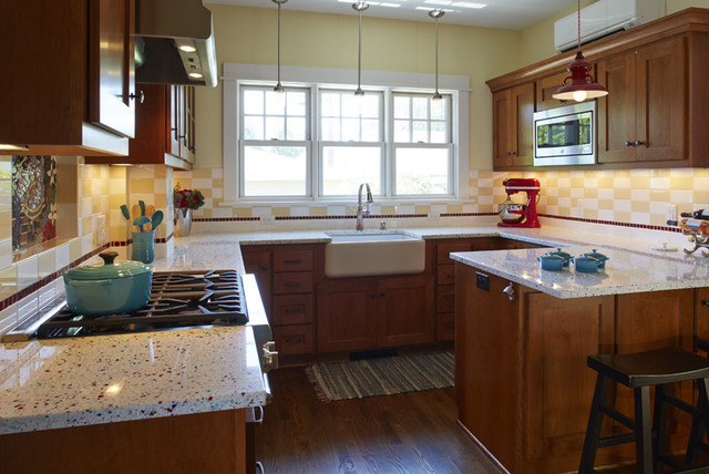 St. Paul Kitchen Remodel with Custom Tile Mosaic - Kitchen ...