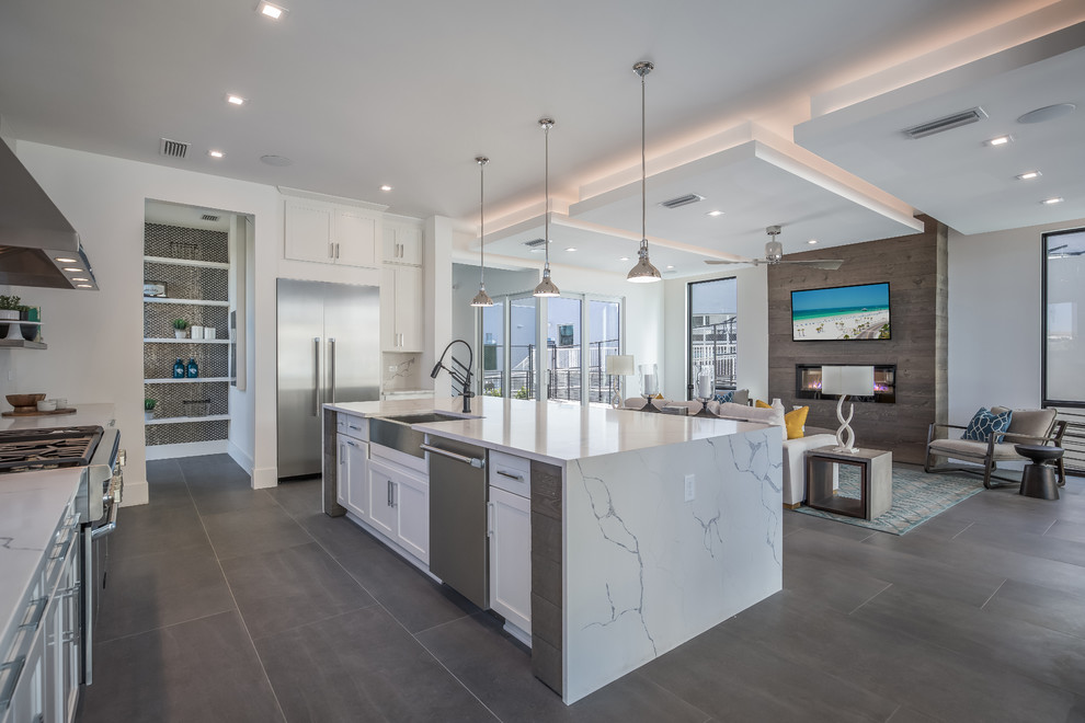 Stadium Home 2.0 at TIAA Bank Field - Modern - Kitchen - Jacksonville ...