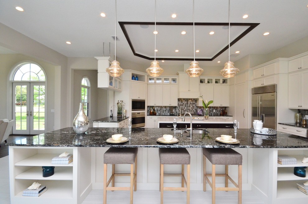 Staged Contemporary Kitchen - Contemporary - Kitchen - Orlando - by MHM ...