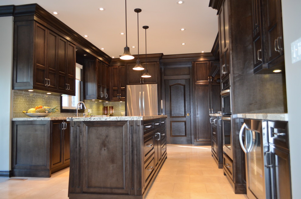Stained wood kitchens - Traditional - Kitchen - Toronto - by Signature ...