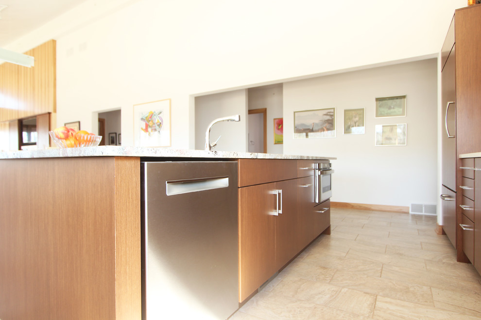 Stainless Steel Dishwasher with Integrated Handle - Modern - Kitchen ...