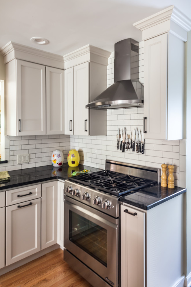 Stainless Steel Hood and Range - Transitional - Kitchen - New York - by ...