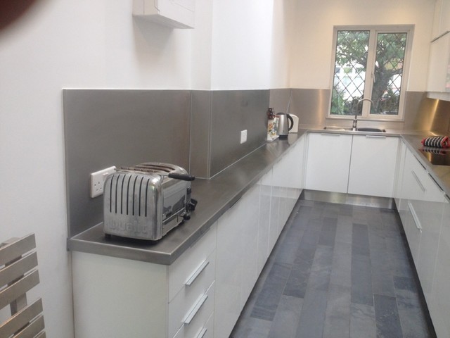 Stainless Steel Kitchen Worktops - Contemporary - Kitchen - Other - by ...
