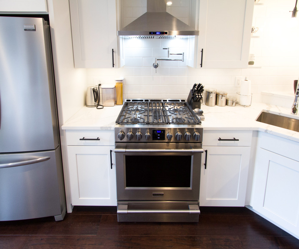 Stainless Steel Stove and Hood - Contemporary - Kitchen - Philadelphia ...