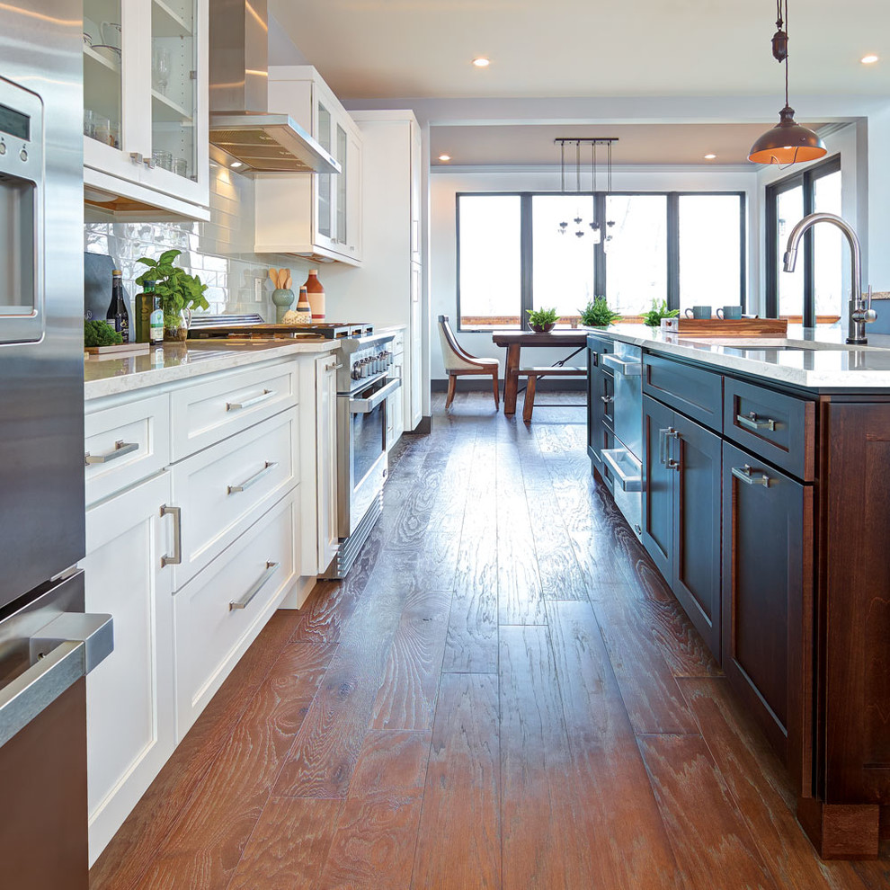 StarMark Cabinetry Traditional Kitchen in White and Mocha - Traditional ...
