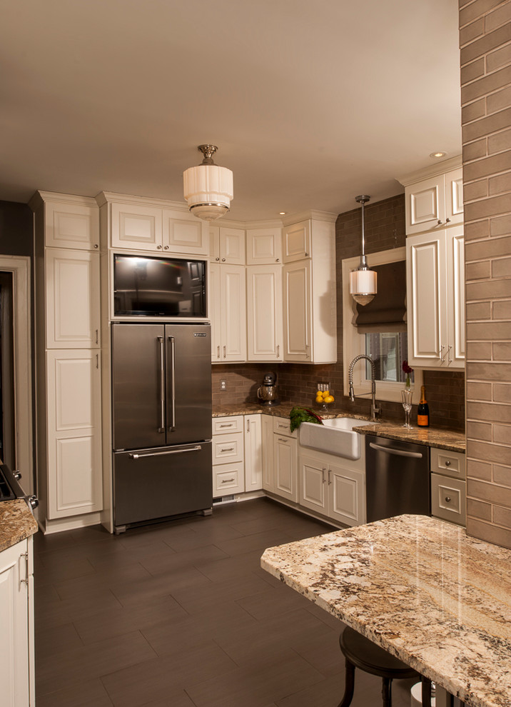 Stately Buffalo Home Kitchen Design - Traditional - Kitchen - New York ...